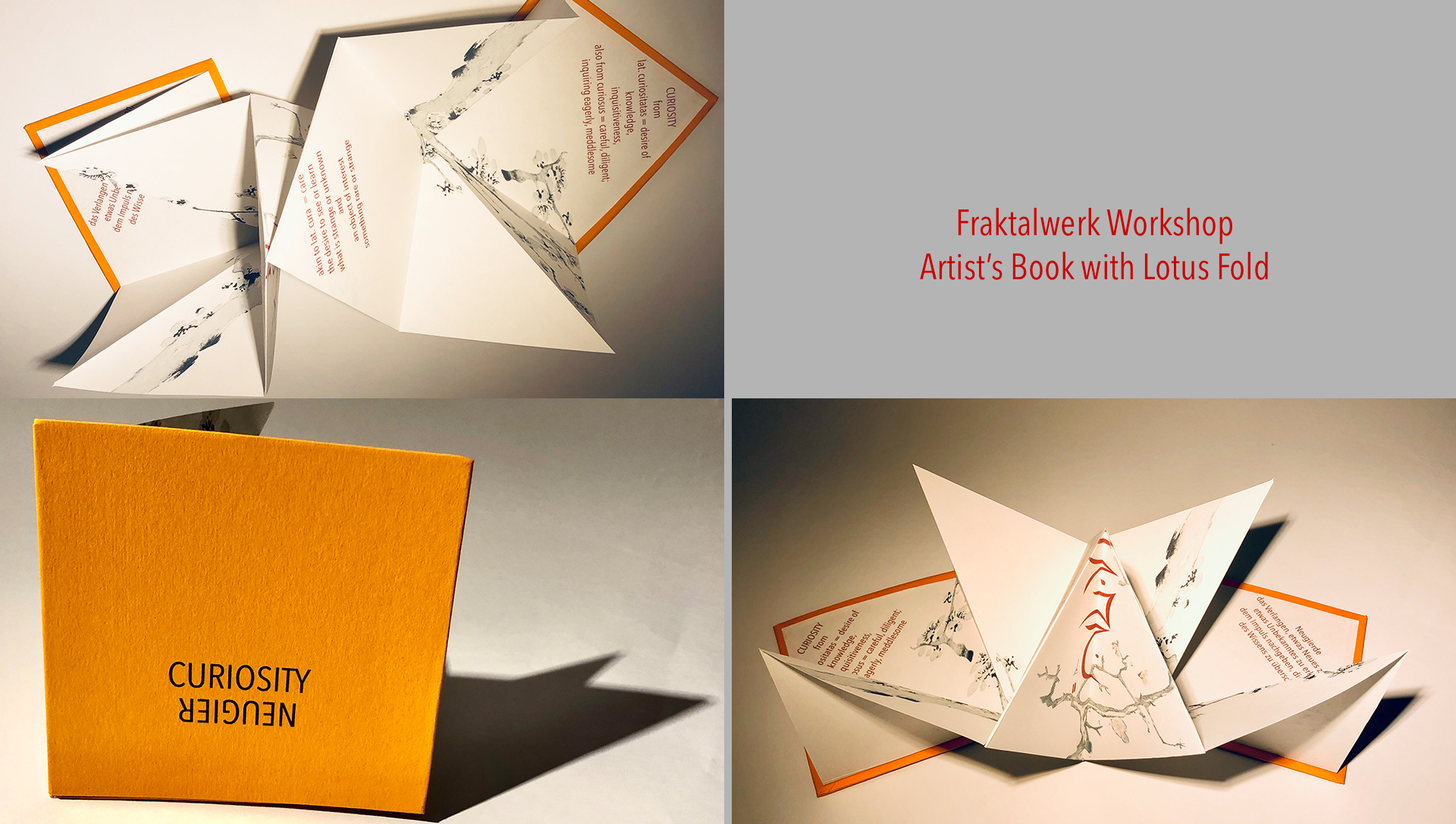 Artist's Book with Lotus Fold - Fraktalwerk